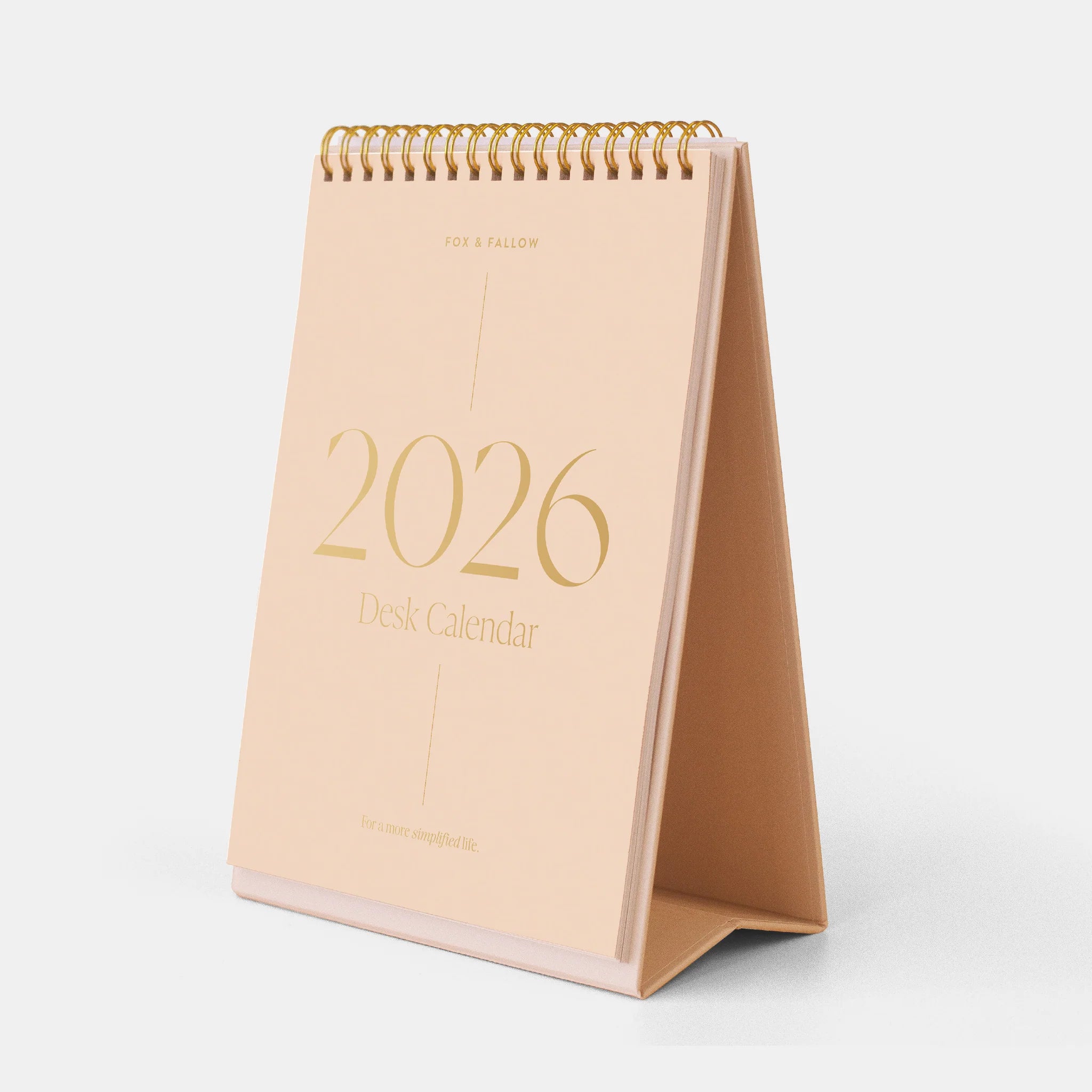 2026 Minimal Desk Calendar – Clover & Arrow