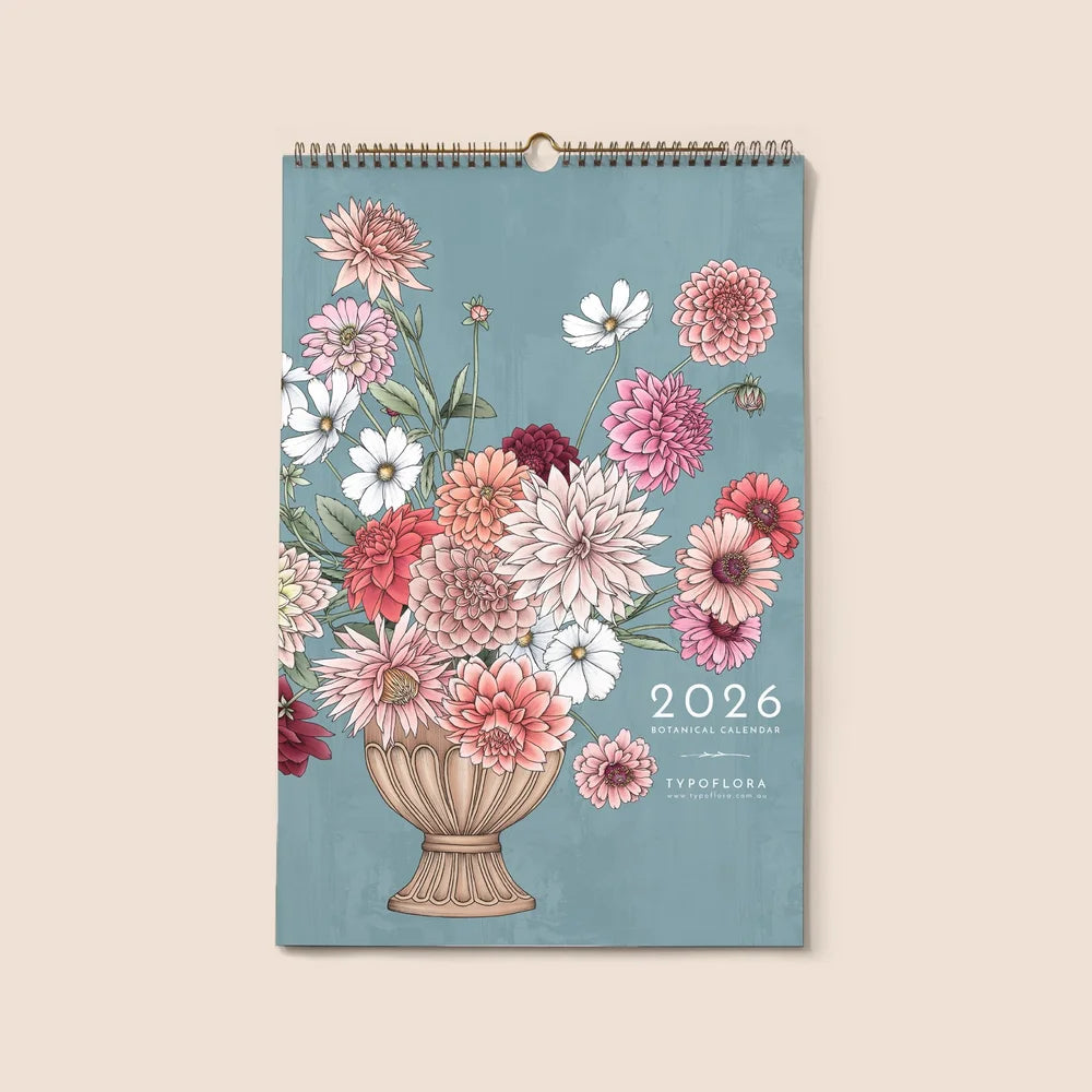 2026 Always Flowers Botanical Calendar – Clover & Arrow